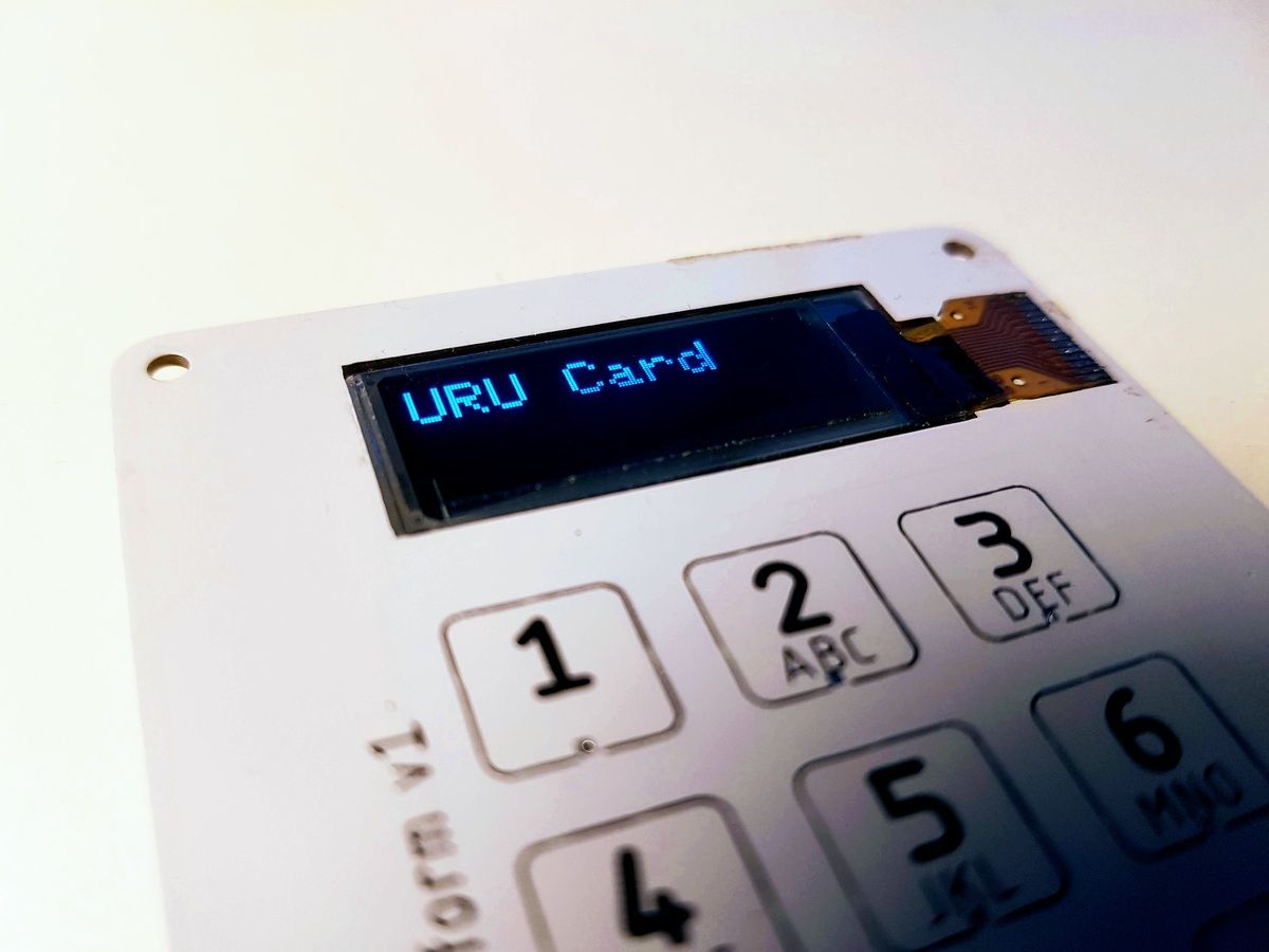 URU Card - Arduino FIDO2 Authenticator | Andrey Ovcharov